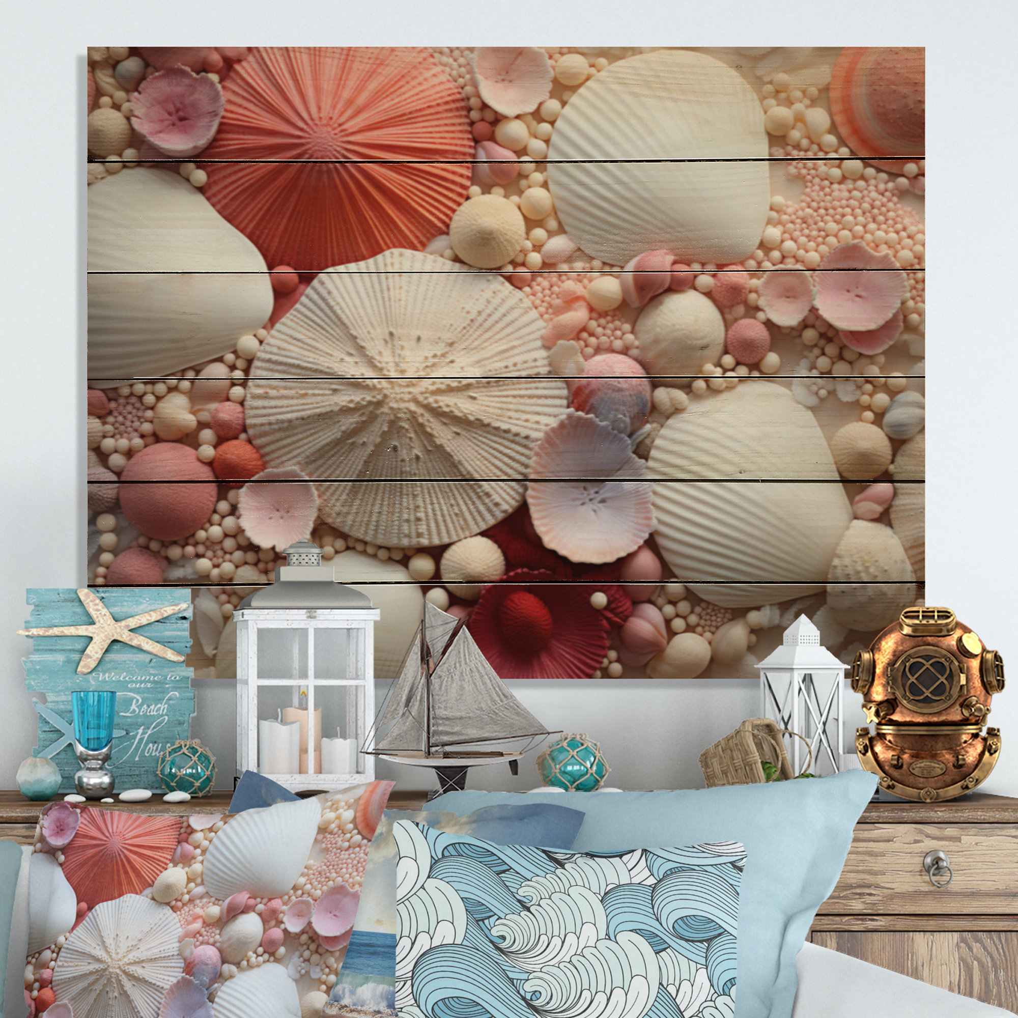 Rosecliff Heights Stayce Stayce Beach Photo Seashell Collage VIII On ...