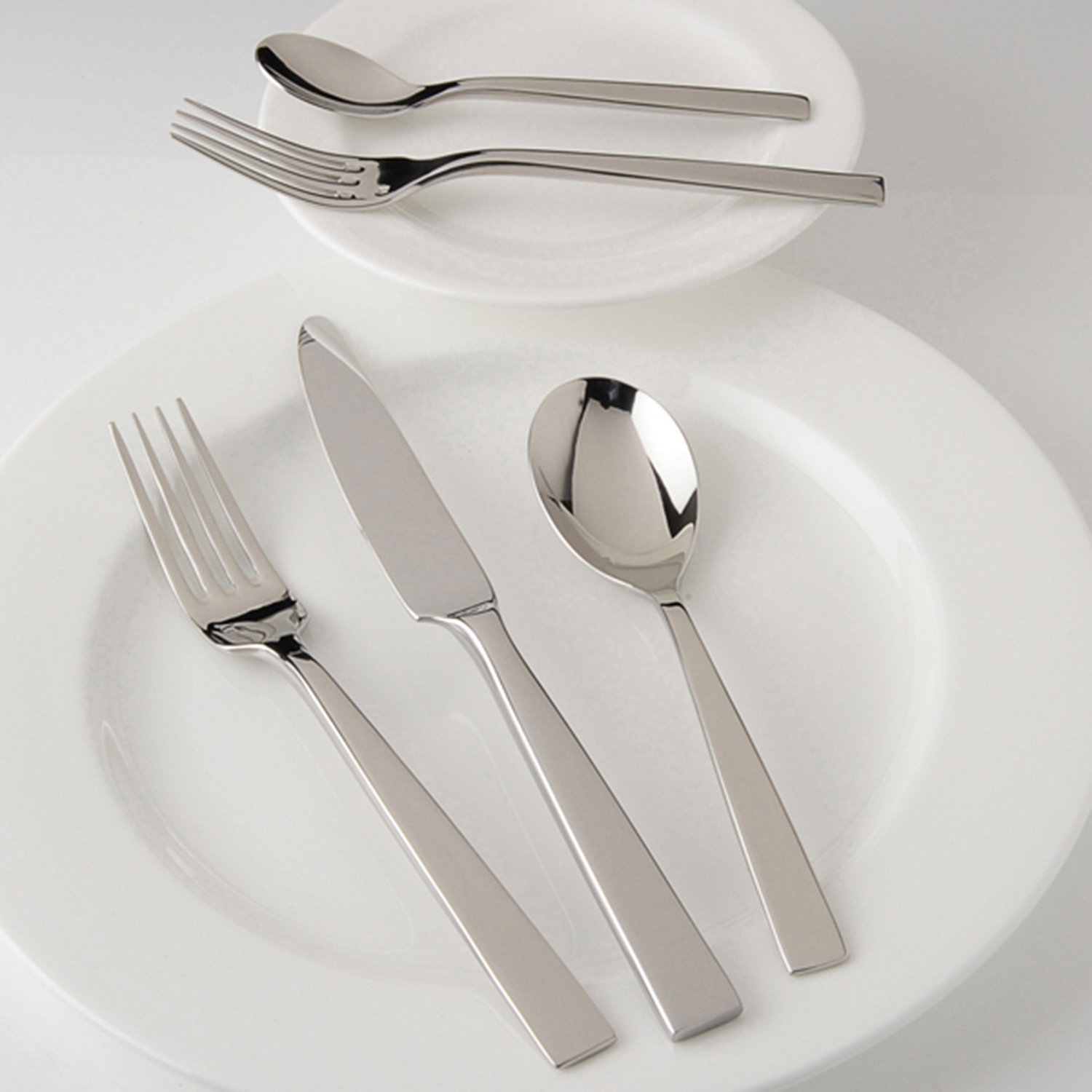 Fortessa Constantin 5 Piece 18/10 Stainless Steel Flatware Set, Service ...