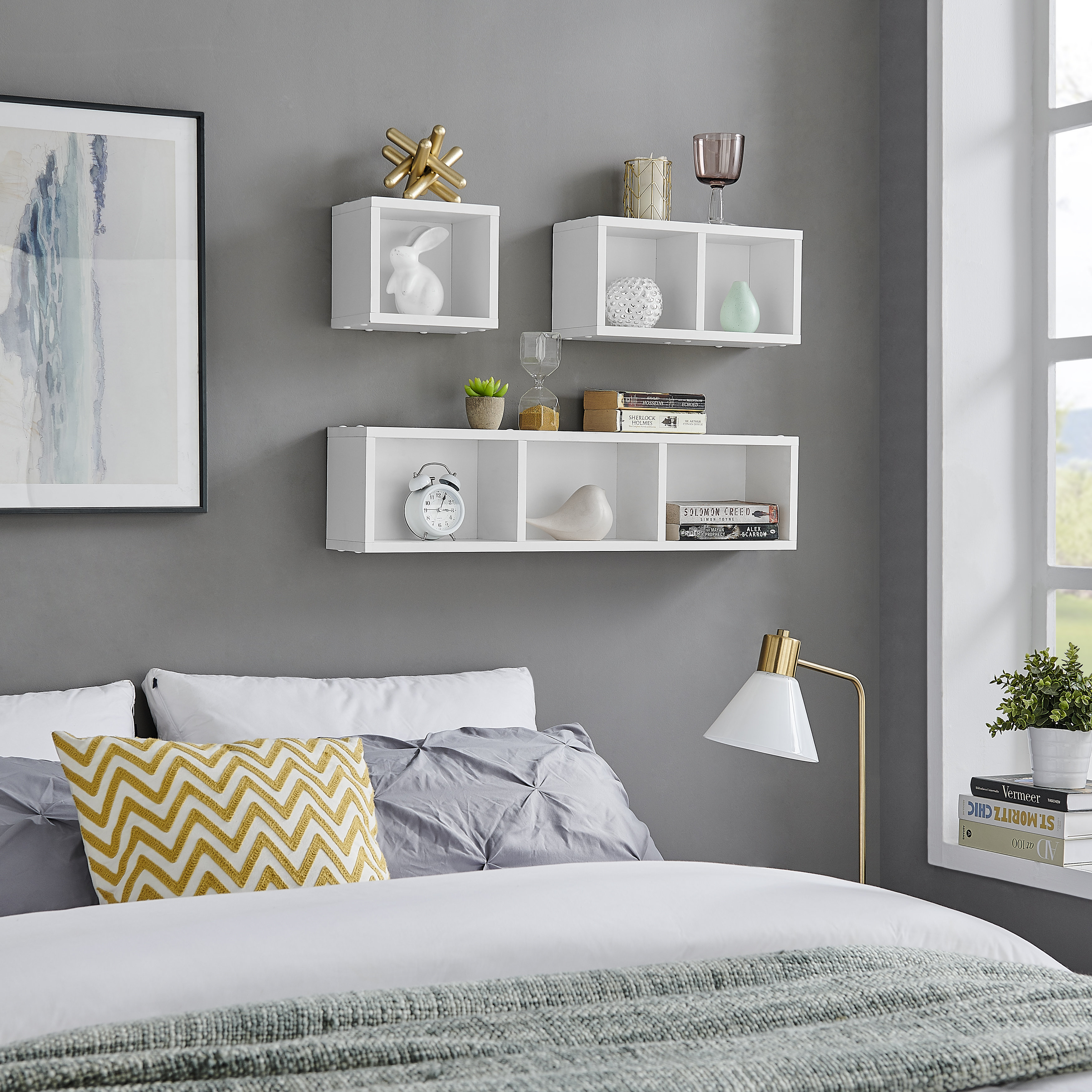 Wade Logan Bayala 3 Piece Cube Wall Shelf Set & Reviews - Wayfair Canada