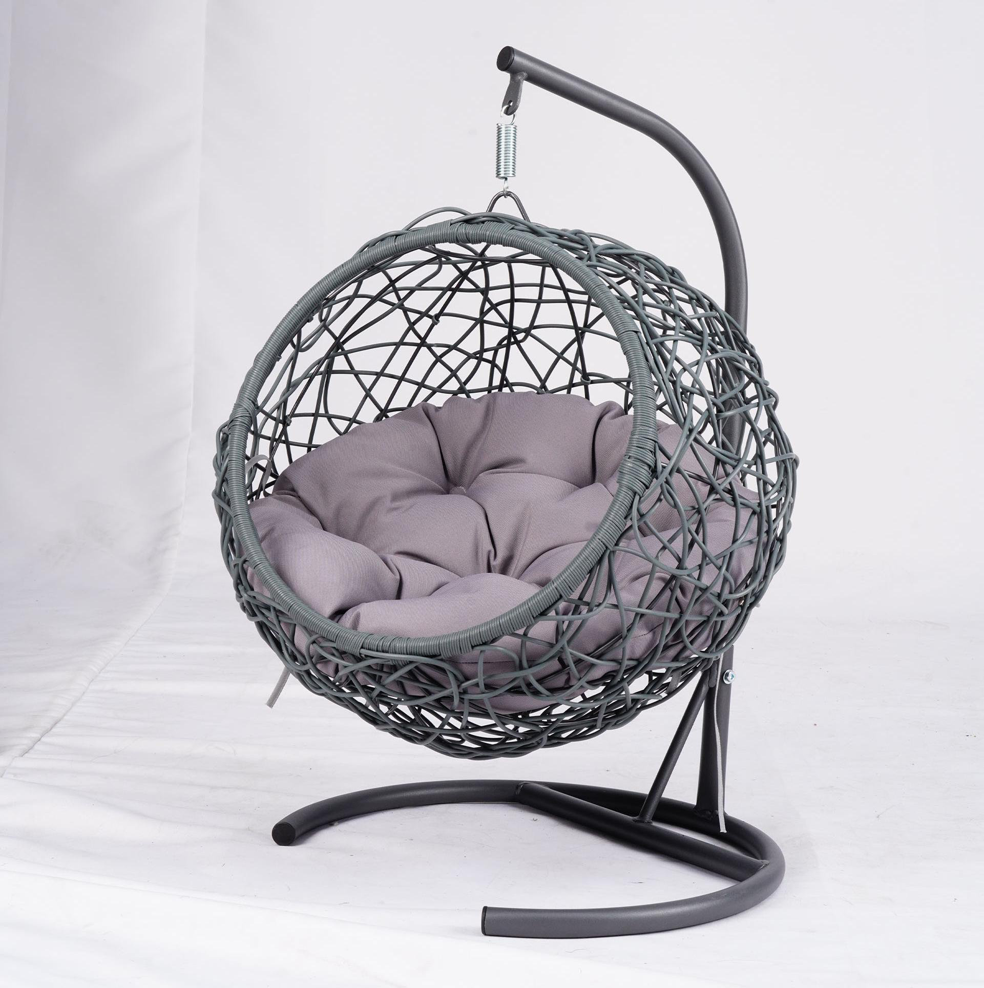 Hokku Designs Pet Swing Bed With Stand & Cushion, Rattan Wicker ...