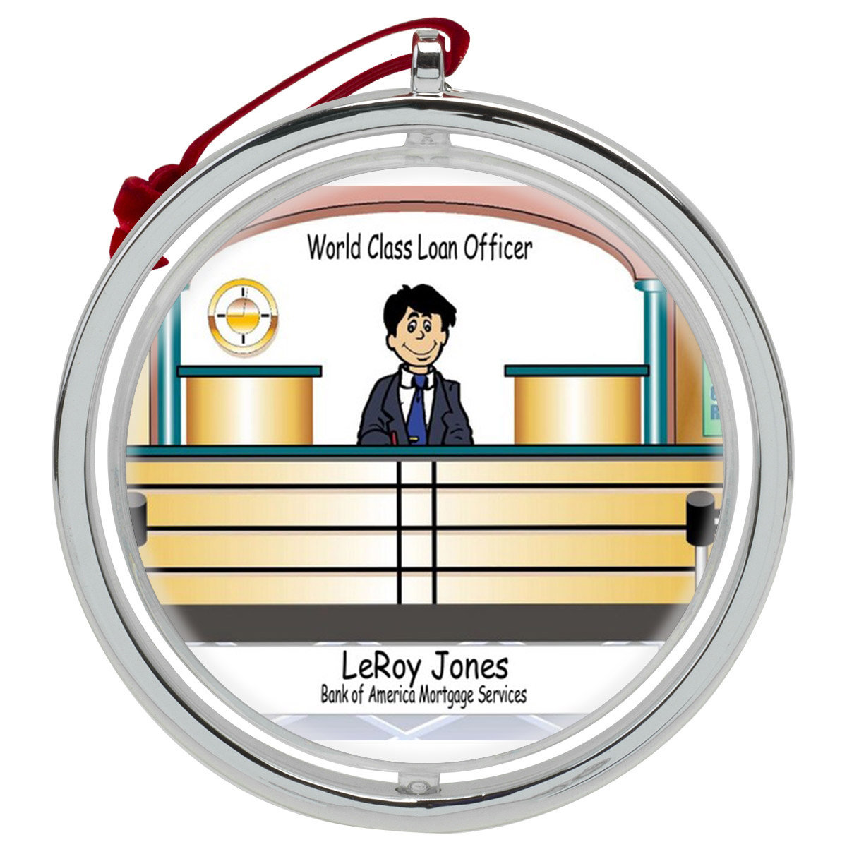 Printed Perfection Personalized Bank Teller - Male Double Sided ...