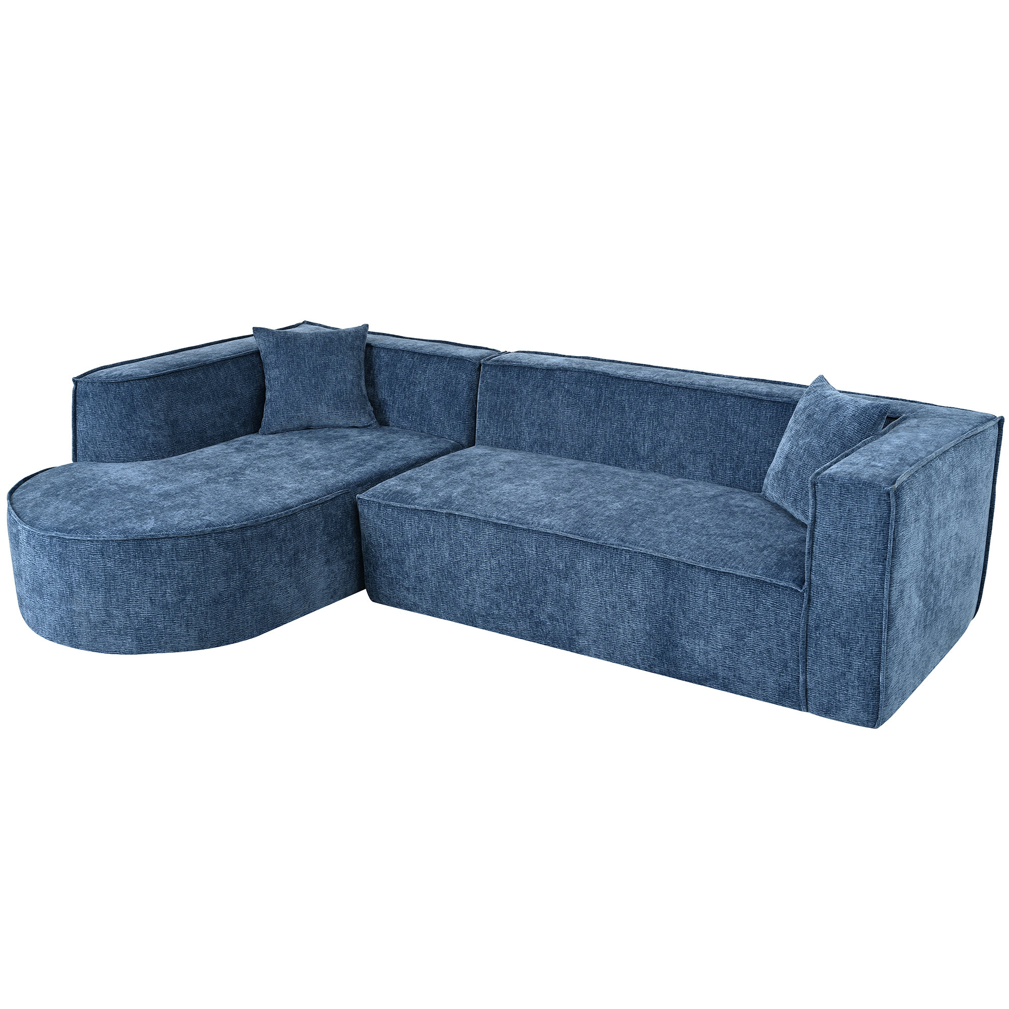 Red Barrel Studio® U_style elegant l-shape sectional sofa: sponge couch ...