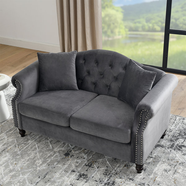 House of Hampton® Jishan 57'' Velvet Loveseat | Wayfair