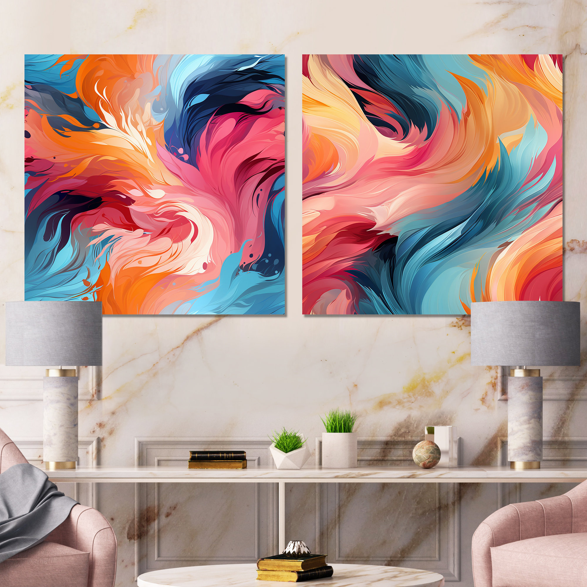 Design Art Artistic Pastel Colours Abstract Expression - Abstract Wall ...