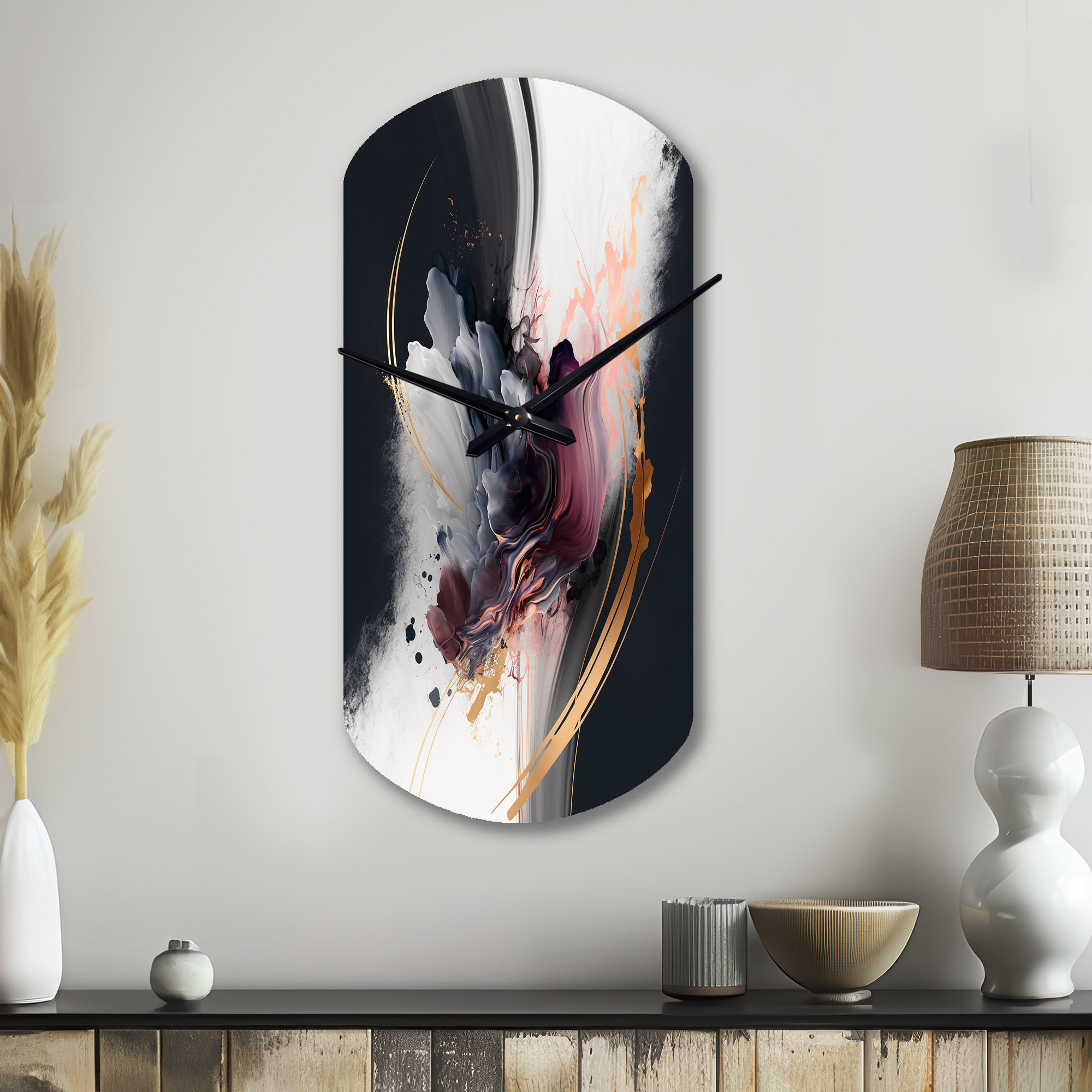 Design Art Gold Purple Transcending Complexity I - Cylinder Shape ...