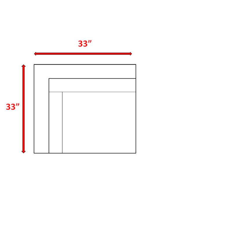 Living Source International Minnesota Fully Assembled 33'' Wide Corner ...
