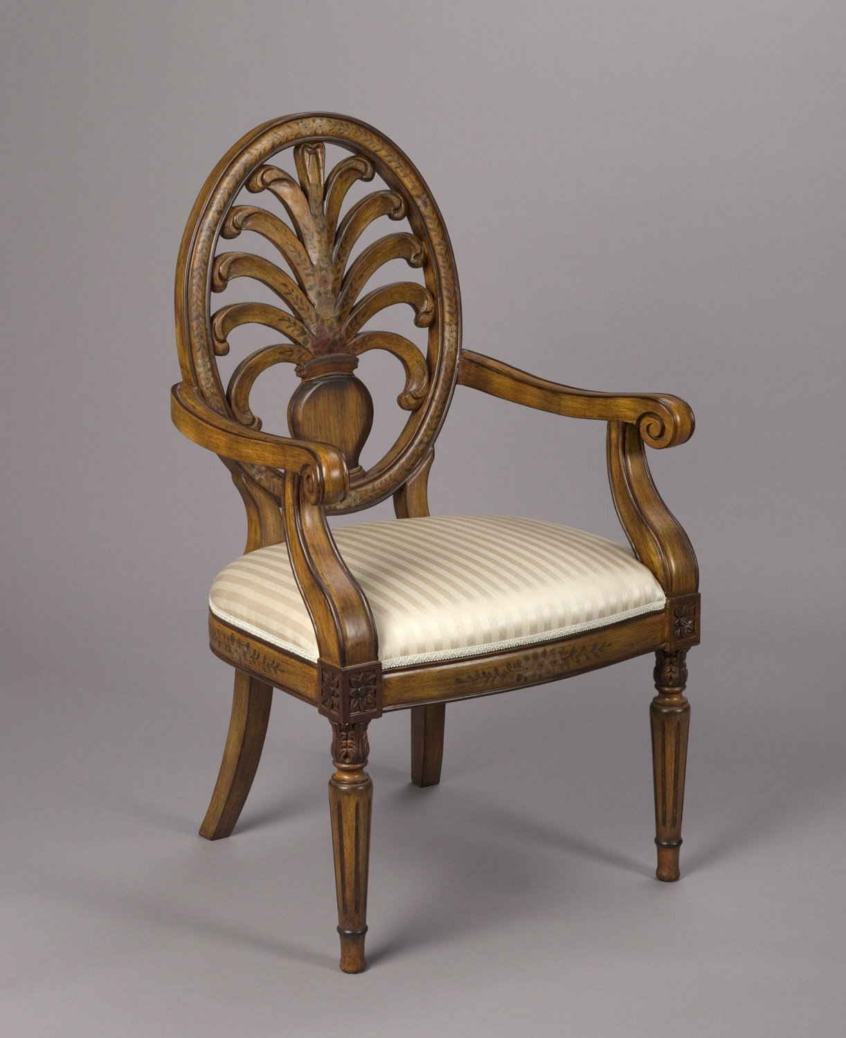 AA Importing Oval Back Arm Chair | Wayfair
