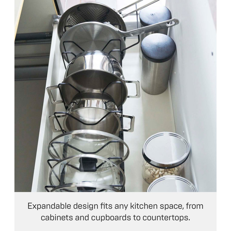 Yamazaki Home Tower Yamazaki Home Adjustable Lid & Pan Organizer ...