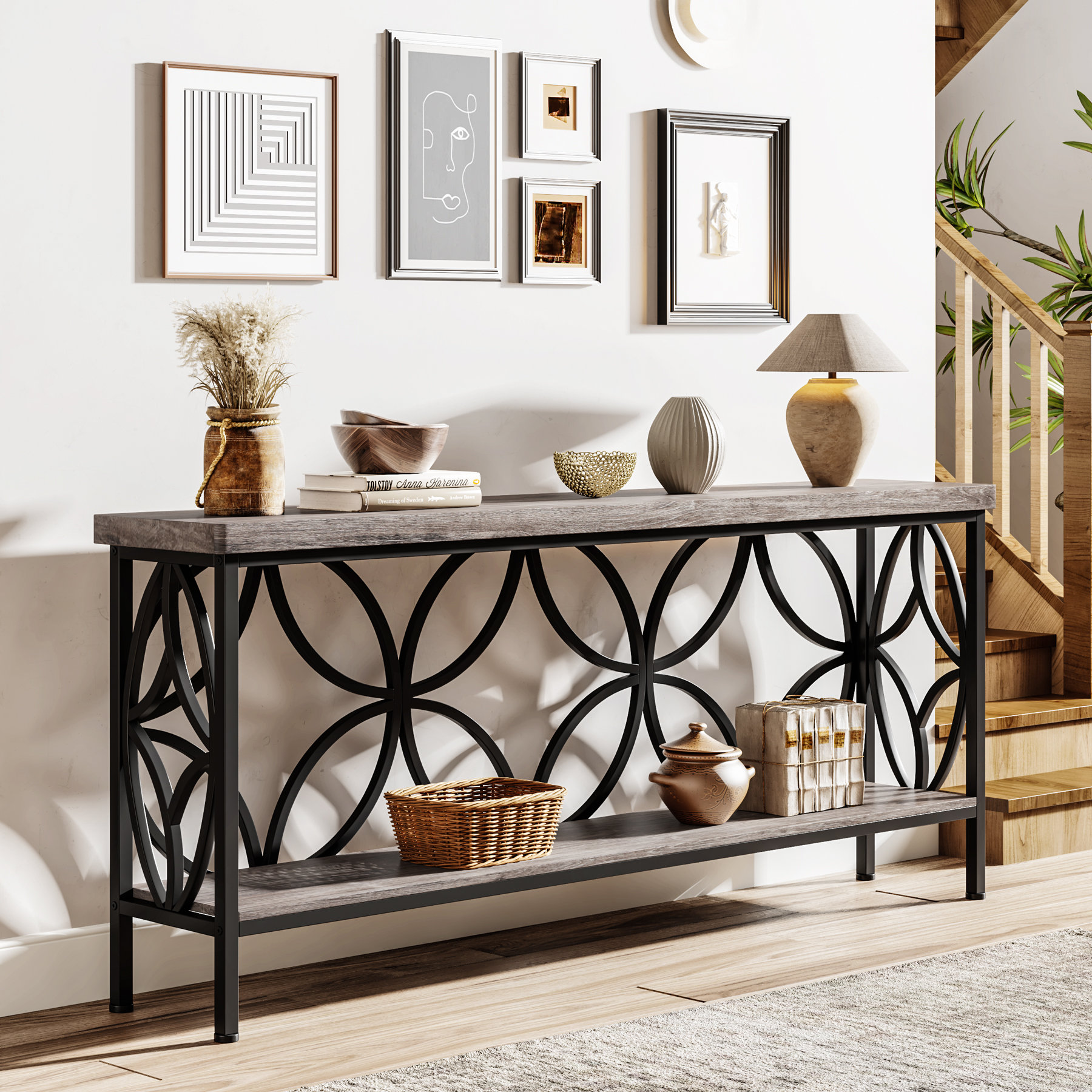 Winston Porter Laquaysha 70.86'' Console Table & Reviews | Wayfair