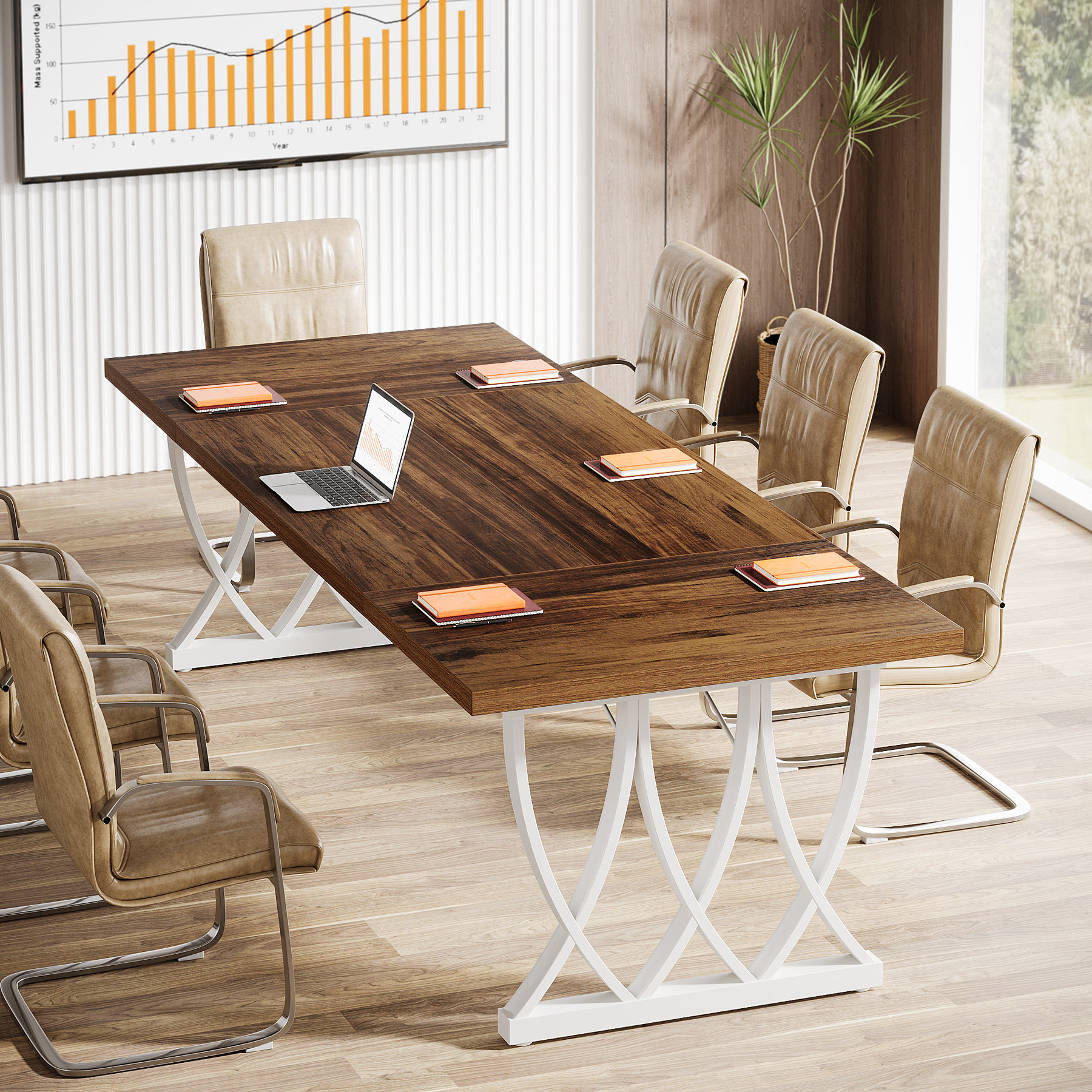 Ebern Designs Bodine 70.87'' Rectangle Conference Table | Wayfair