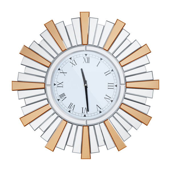 Mercer41 Dontravius Glass Wall Clock & Reviews | Wayfair