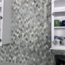 ES Stone 4" x 2" Ming Green Leaf Pattern Marble Novelty Mosaic Tile ...