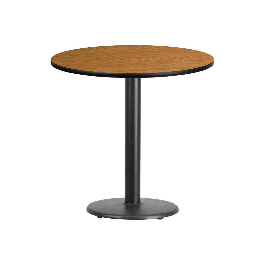 Orblue Round Natural Laminate Table Top, Small Office Table | Wayfair