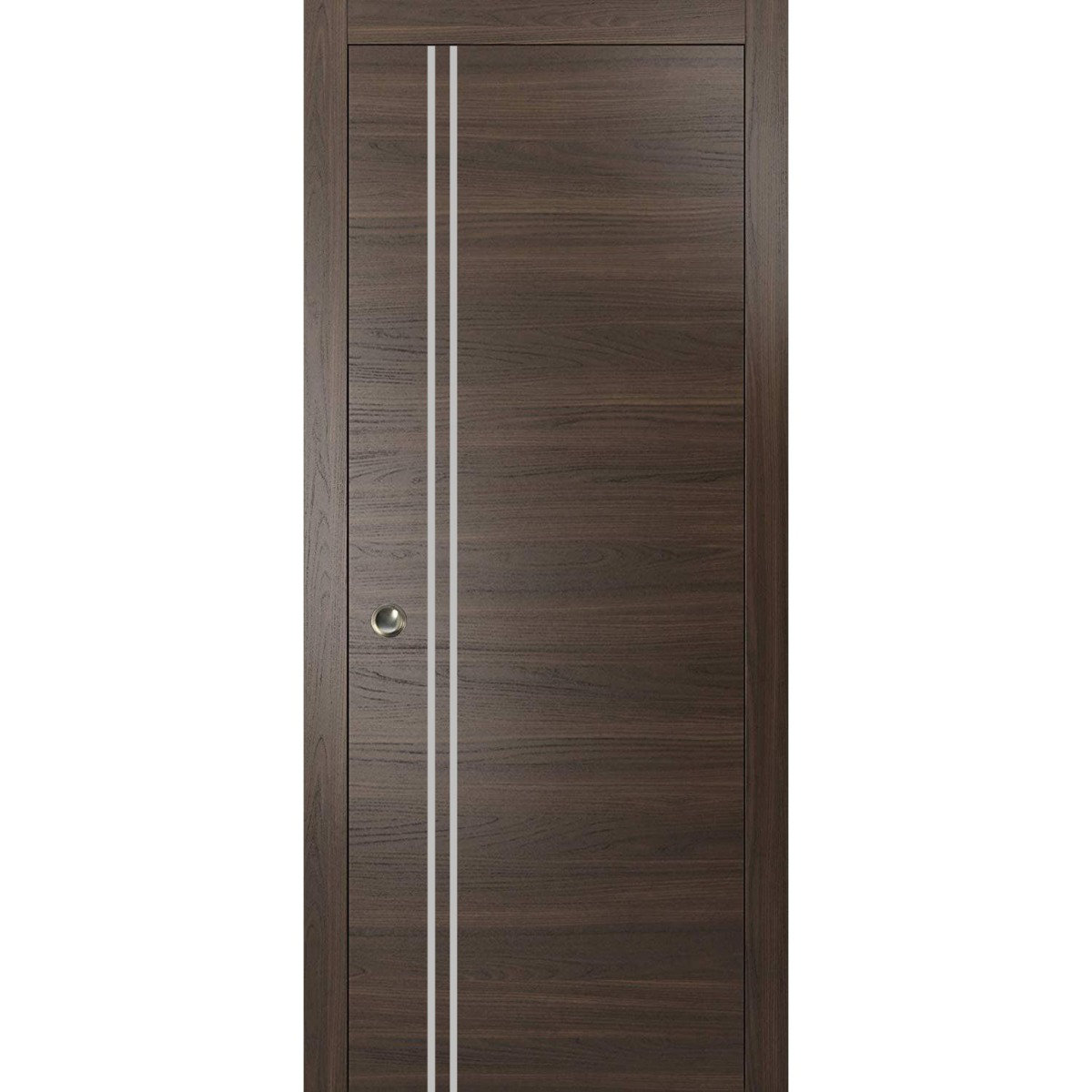 SARTODOORS Solid Manufactured Wood Panelled Wood Finish Barn Door ...
