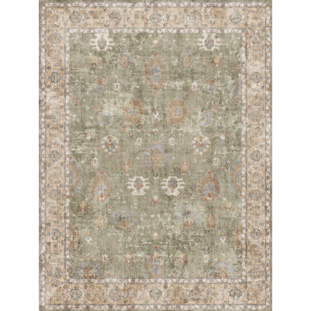 ADAMA LLC Avanie Green Cushioned Kitchen Mat | Wayfair