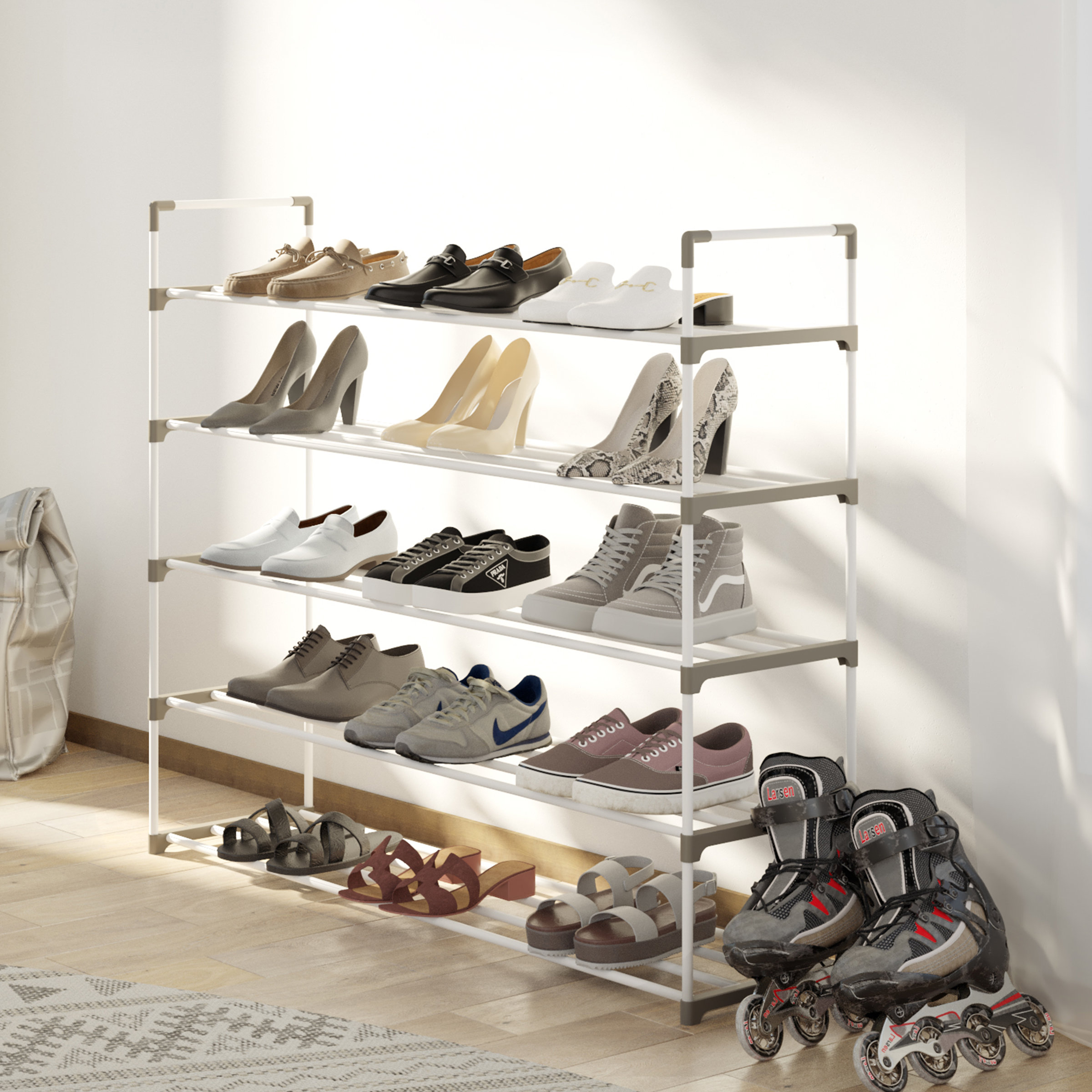 Rebrilliant 5-Tier 25 Pair Shoe Rack & Reviews - Wayfair Canada