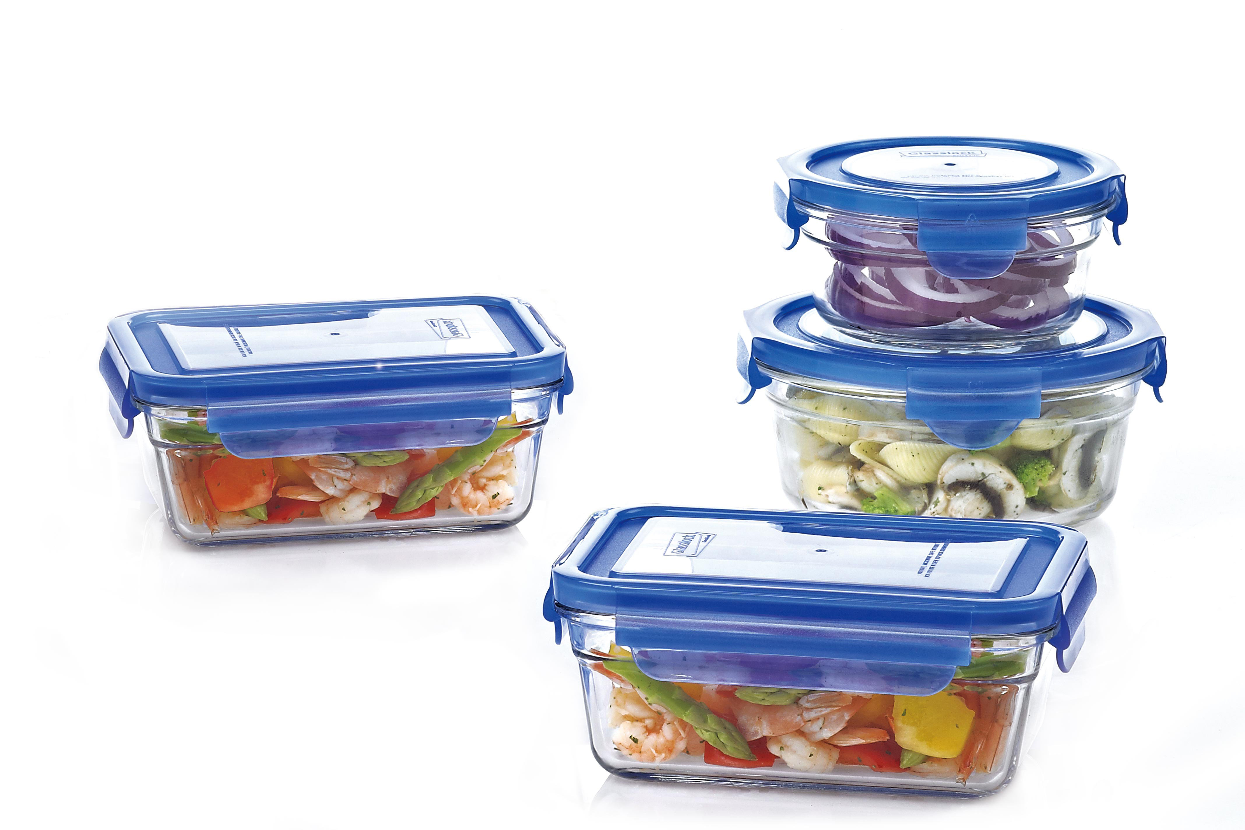 Glasslock 4 Container Food Storage Set & Reviews | Wayfair