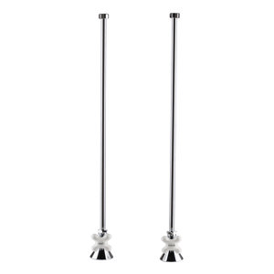 Chevington Straight Supply Lines with Porcelain Cross Handle Supply ...