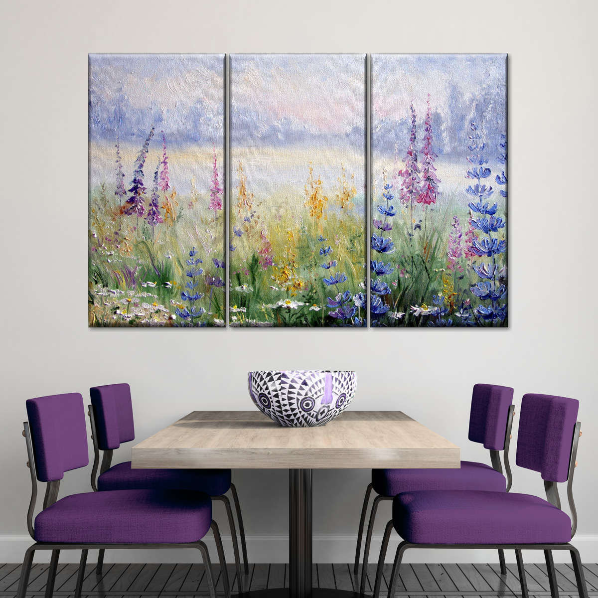 August Grove® Floral Wall Art Multi Piece Canvas Print On Canvas 3 ...