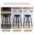 George Oliver Swivel Bar Stools Set of 2, 30" Bar Height Backless ...