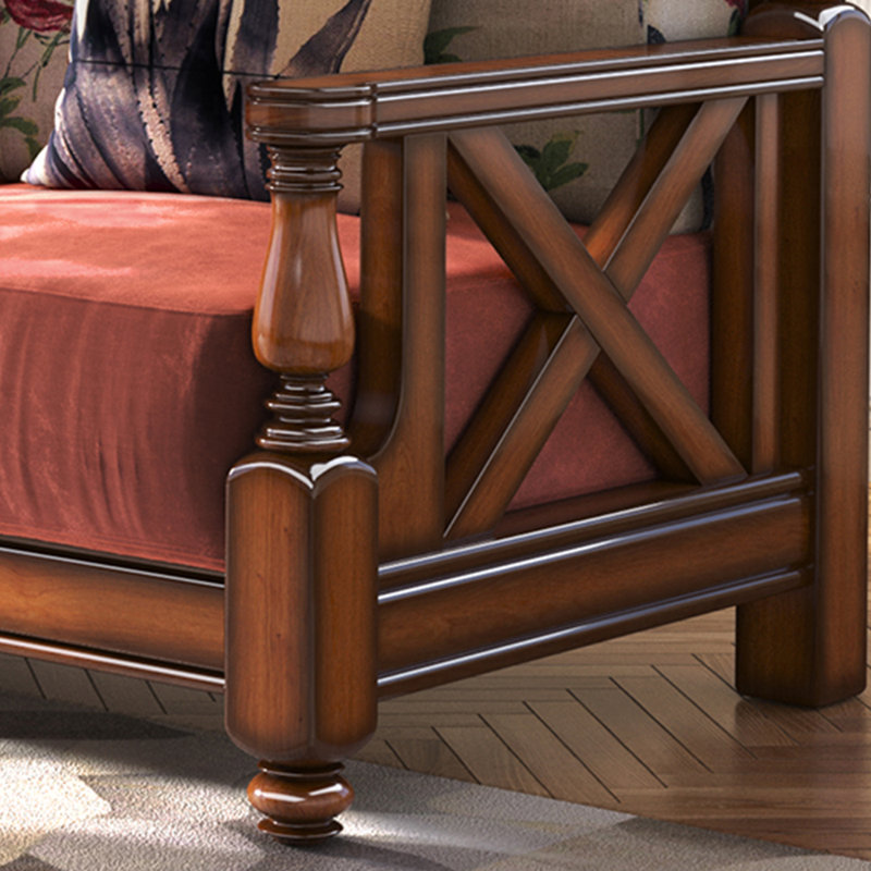 Laouteu Vintage - Style Wooden - Frame Sofa | Wayfair