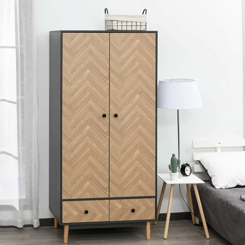 Mack + Milo Grubbs 2 Door Wardrobe & Reviews | Wayfair.co.uk