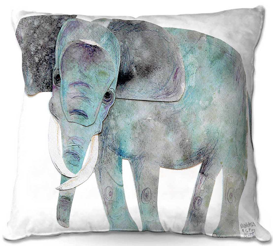 DiaNoche Designs Couch Elephant Throw Pillow | Wayfair