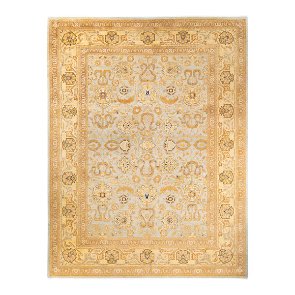 Solo Rugs One-of-a-Kind 9'2" X 12' 2000s Area Rug in Light Blue | Perigold