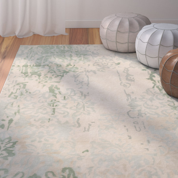 SURYA Brocade Wool Floral Indoor Rug | Wayfair