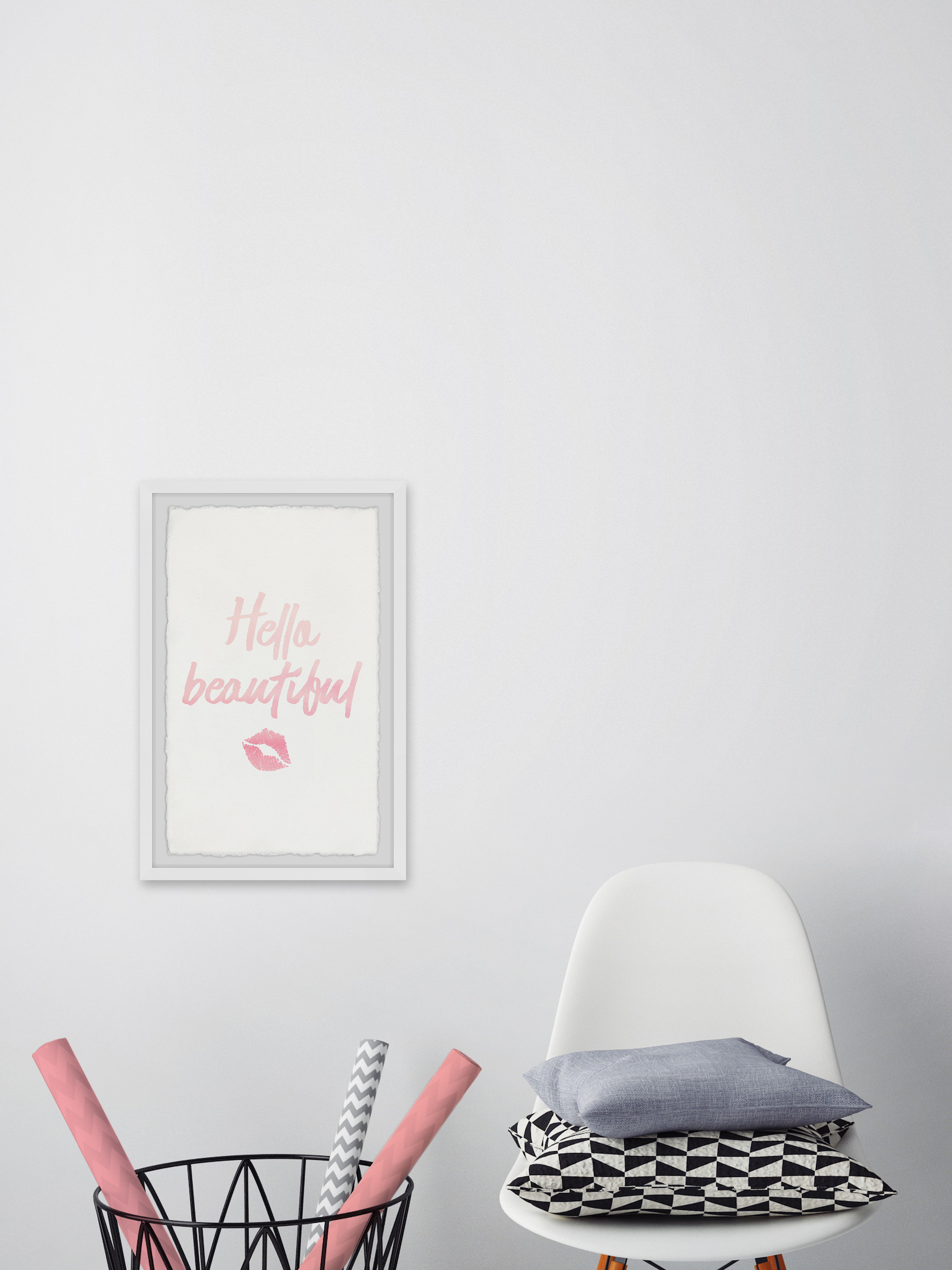 House of Hampton® Hello Beautiful - Picture Frame Textual Art Print on ...