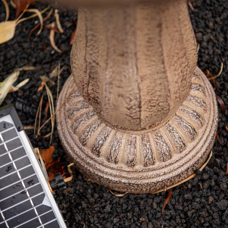 Astoria Grand Haygazun 39" Solar Water Fountain, 2-Tier, Outdoor, Sand ...