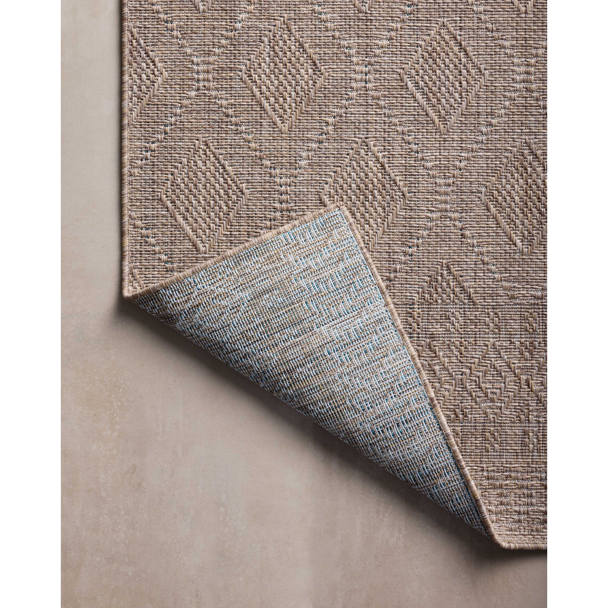 Amber Lewis x Loloi Indoor / Outdoor Topanga Natural / Mist Area Rug ...