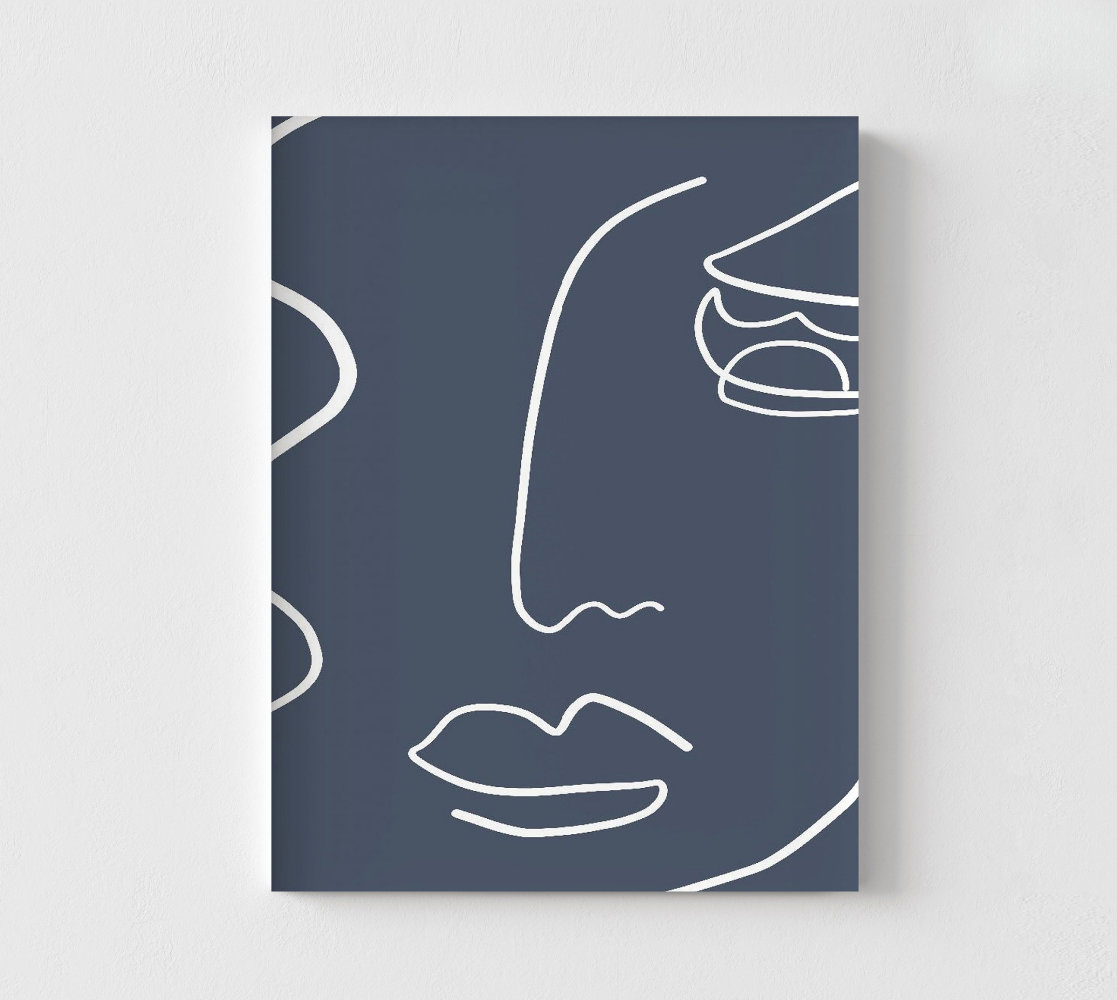 WeFrameArt Skin Clinic Decor Poster, Abstract Face Wall Art, Plastic ...