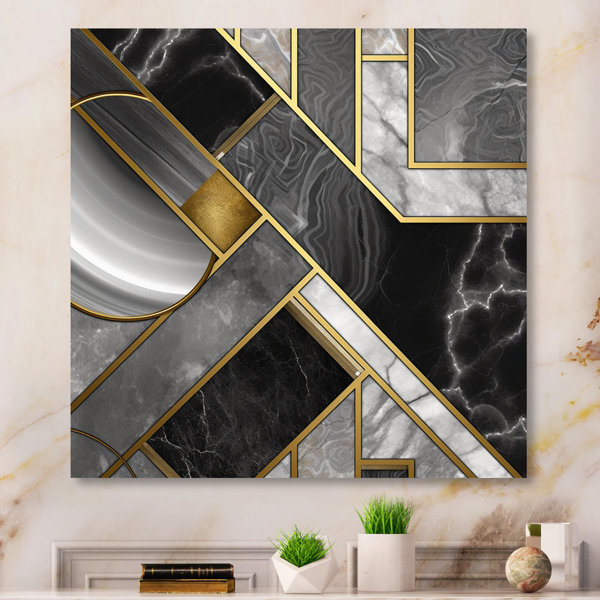 Mercer41 Marate granit agate avec touches d'or III sur toile - Wayfair ...
