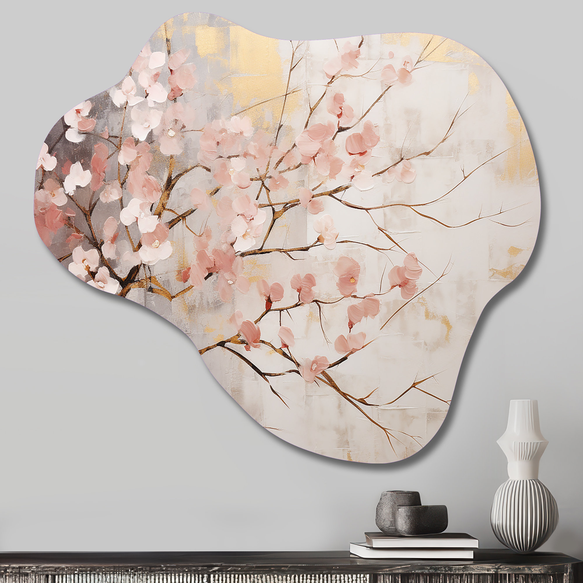 Lark Manor™ Cherry Blossom Tree Whispers Of Pink - Tree Monochrome ...