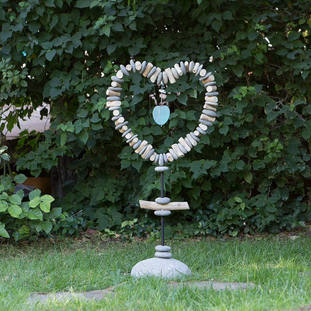 Arlmont & Co. Heart Garden Stand w. Glass Heart - Medium & Reviews ...