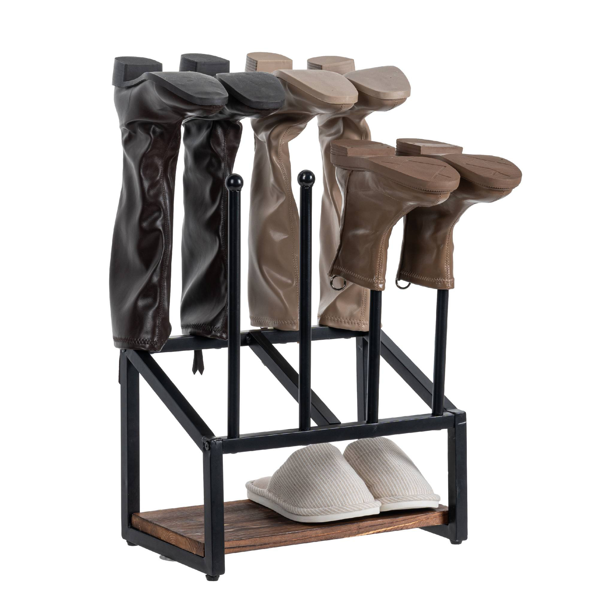 Rebrilliant Entryway 2 Tier Shoe Boot Organizer Shelf - Wayfair Canada