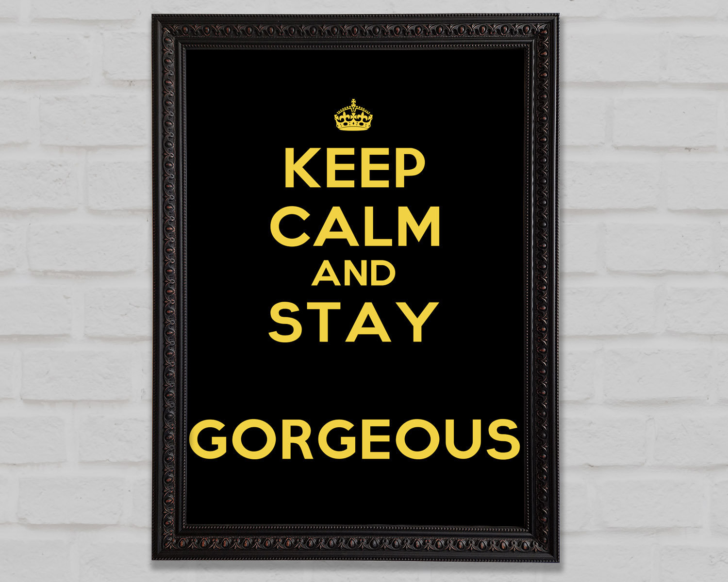 Bright Star Keep Calm Gorgeous - Single Picture Frame Art Prints ...