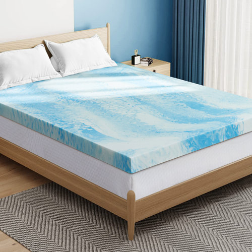 Alwyn Home Lise Comfort Wave Memory Foam Mattress Topper & Reviews ...