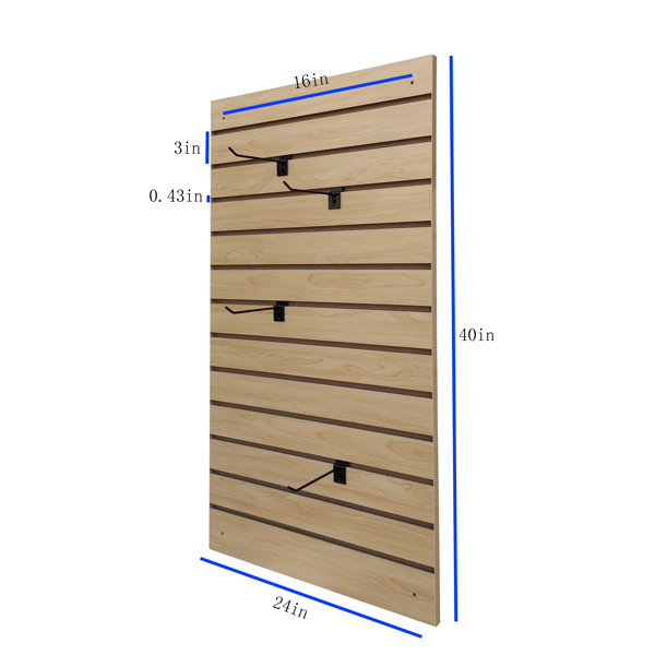 Loon Peak® Brittanii 24X40" Slatwall Panel Retail Store Display Garage ...
