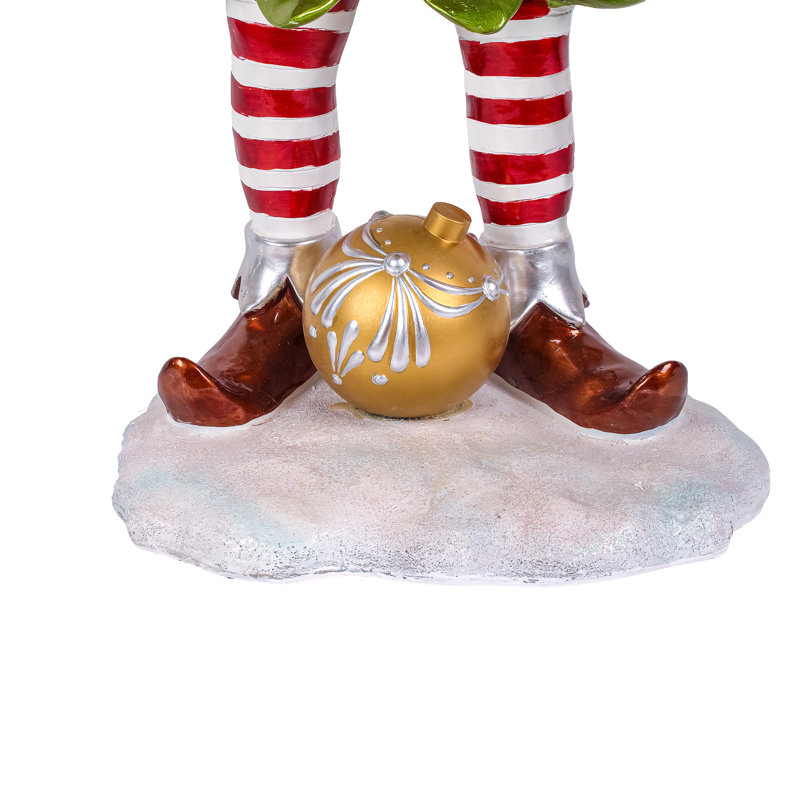 The Holiday Aisle® Playing Pixie Elf Lawn Art/Figurine & Reviews | Wayfair