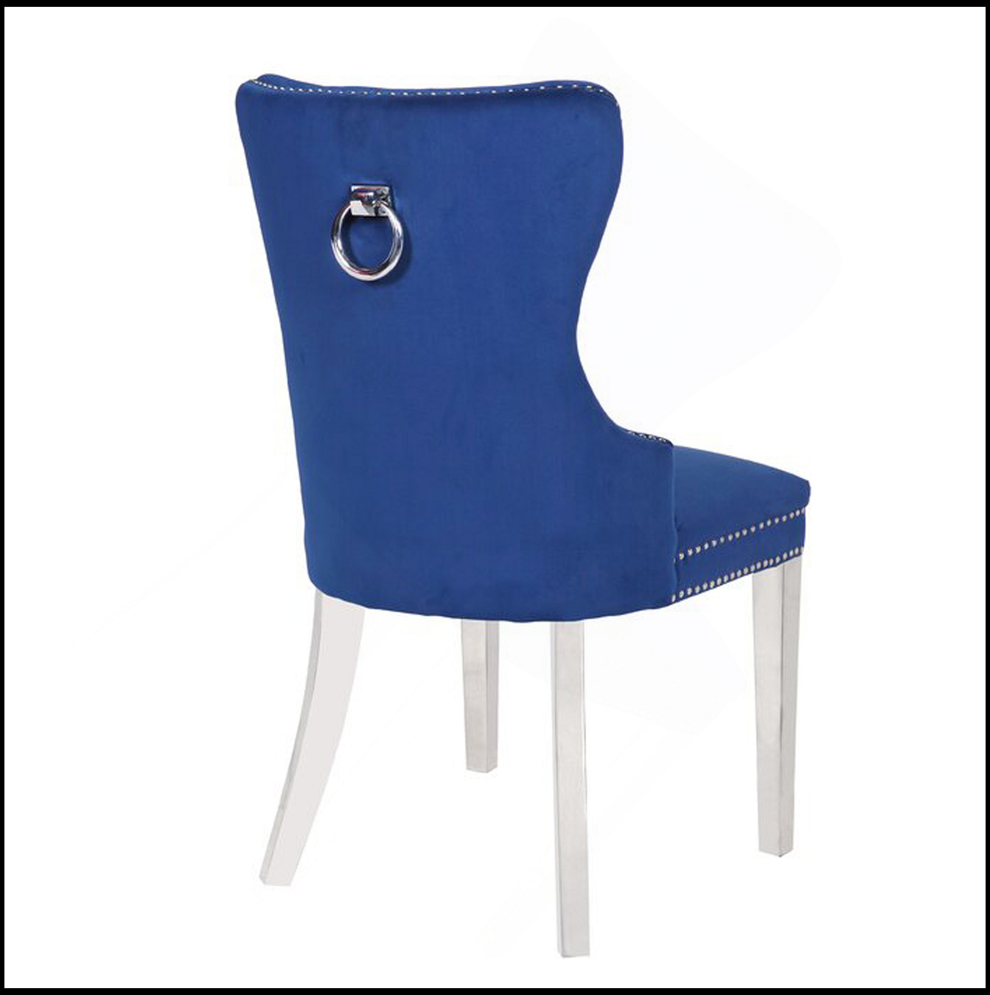 Hokku Designs Erica 2PC Stainless Steel Legs Chairs Made With Tufted ...