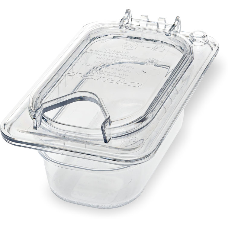 Carlisle Food Service Products Rectangle Plastic Food Storage Container ...