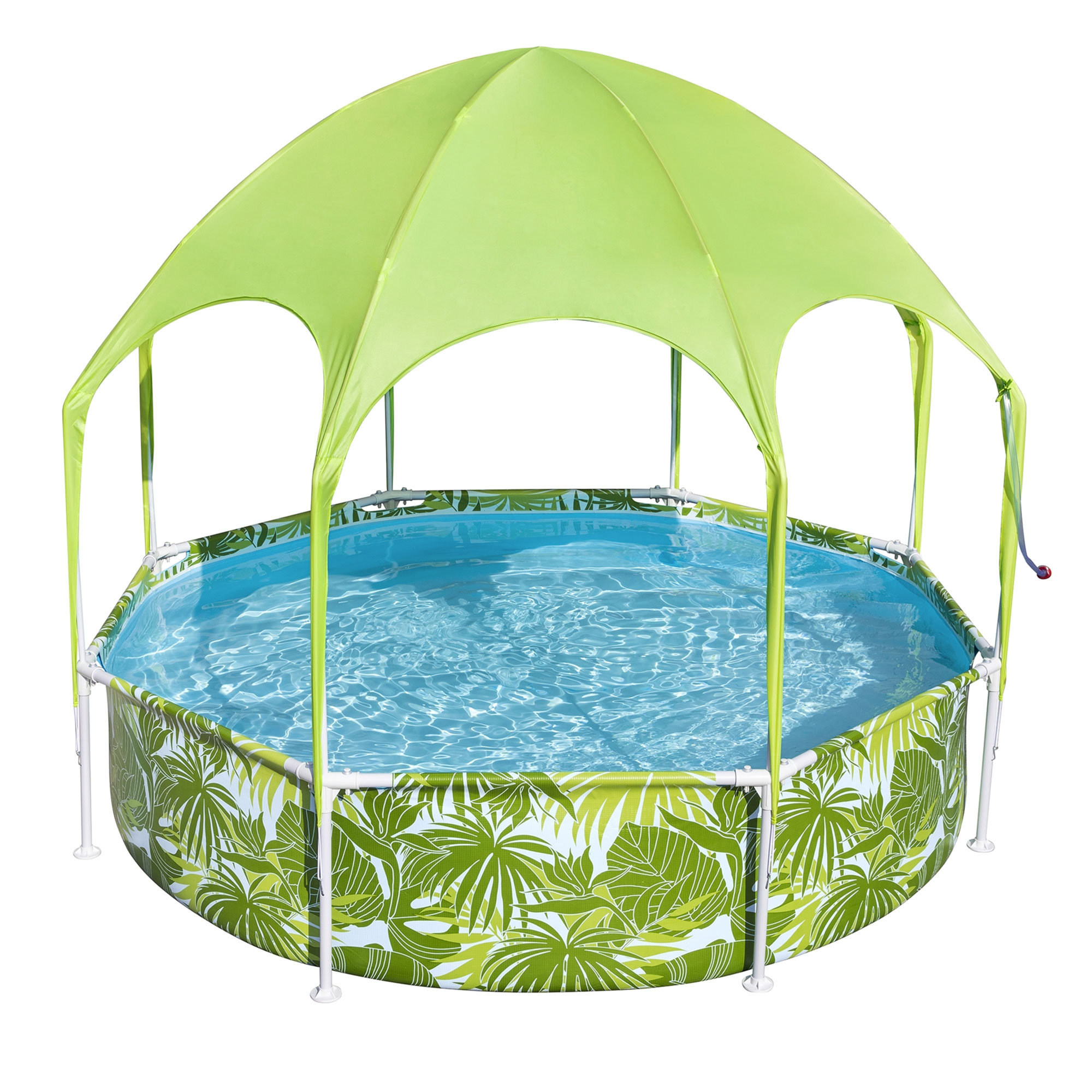 H2OGO! 1.6' x 8' Plastic Frame Set Pool | Wayfair