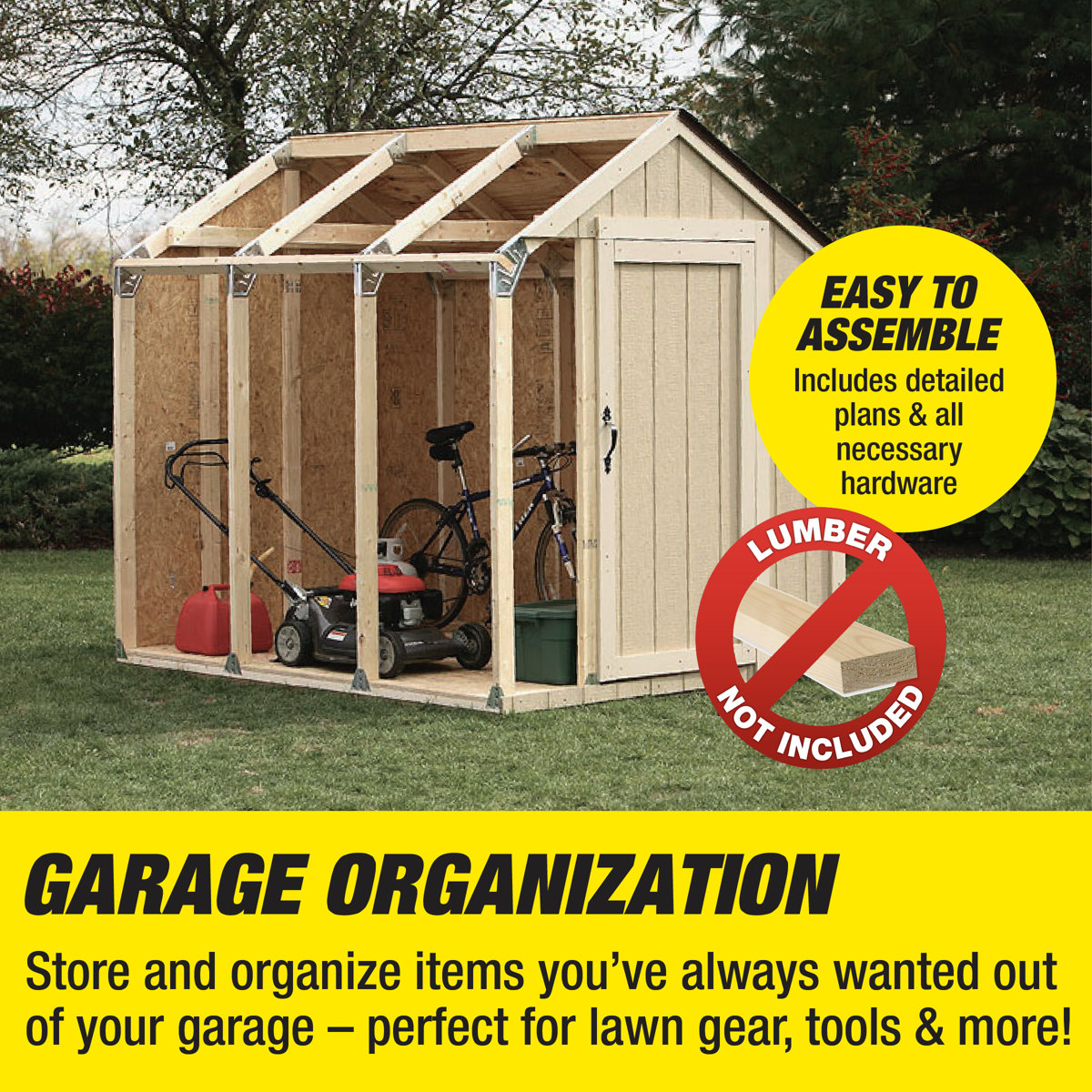 2x4 Basics Shed Brackets Enclosure Kit & Reviews | Wayfair
