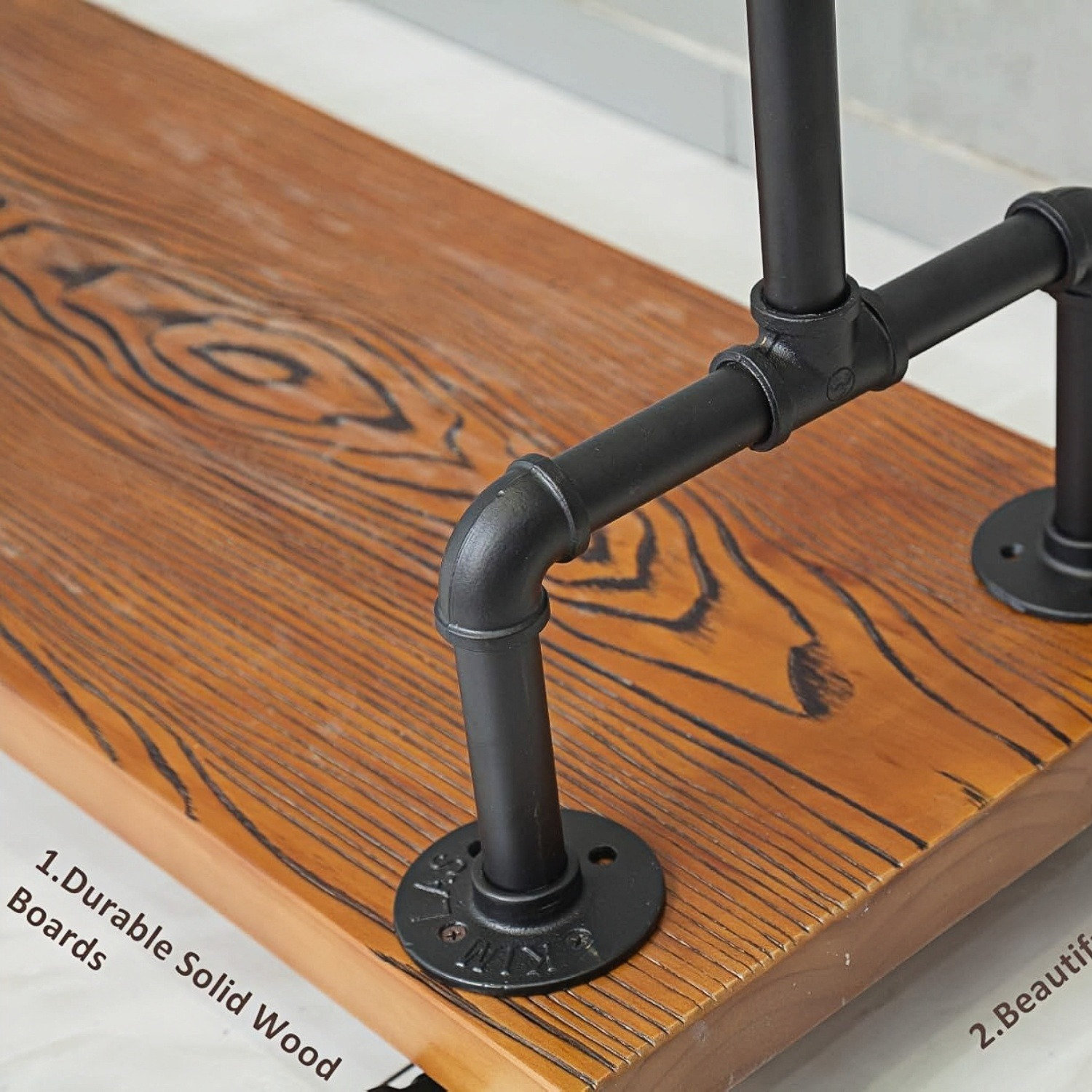 Williston Forge Industrial Pipe Clothing Rack On Wheels. Rolling Iron ...