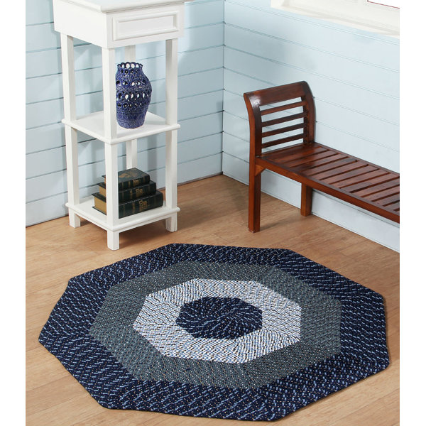 August Grove® McClure Octagon Braided Straw Rug | Wayfair