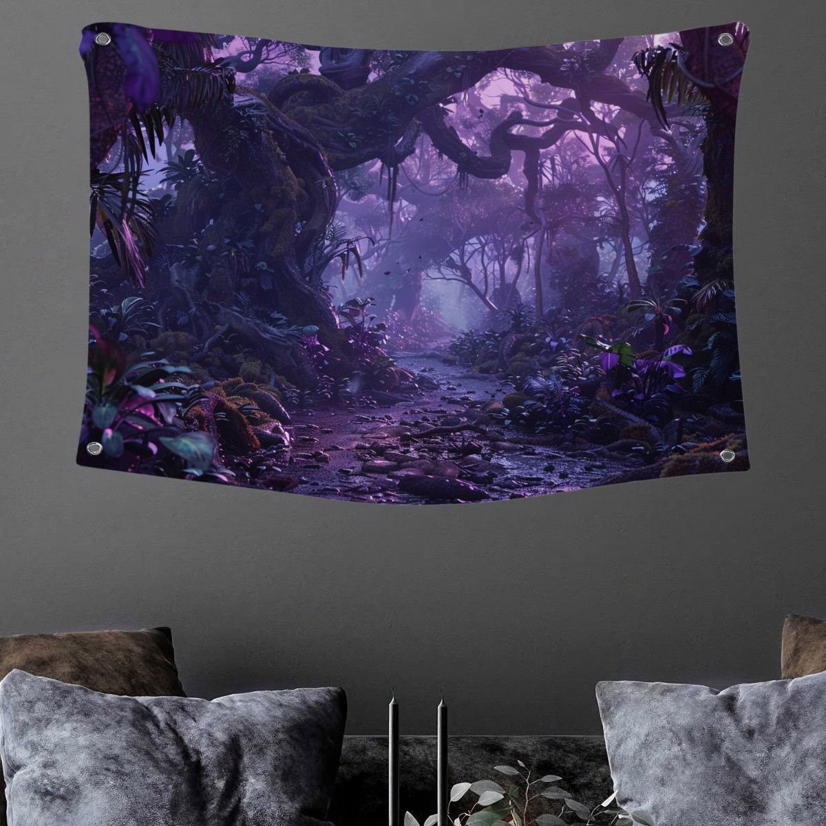 East Urban Home Fantasy Forest Wall Tapestry - Fantasy Wall Decor | Wayfair