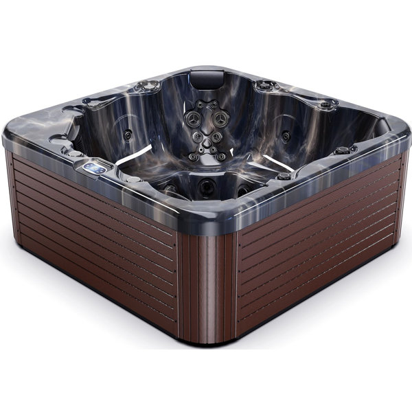 Luxuria Spas 110 Volt 6 - Person 55 - Jet Acrylic Square Hot Tub with ...