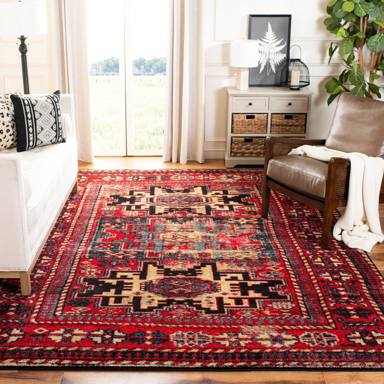 Loon Peak® Ilamae Southwestern Red Area Rug & Reviews - Wayfair Canada